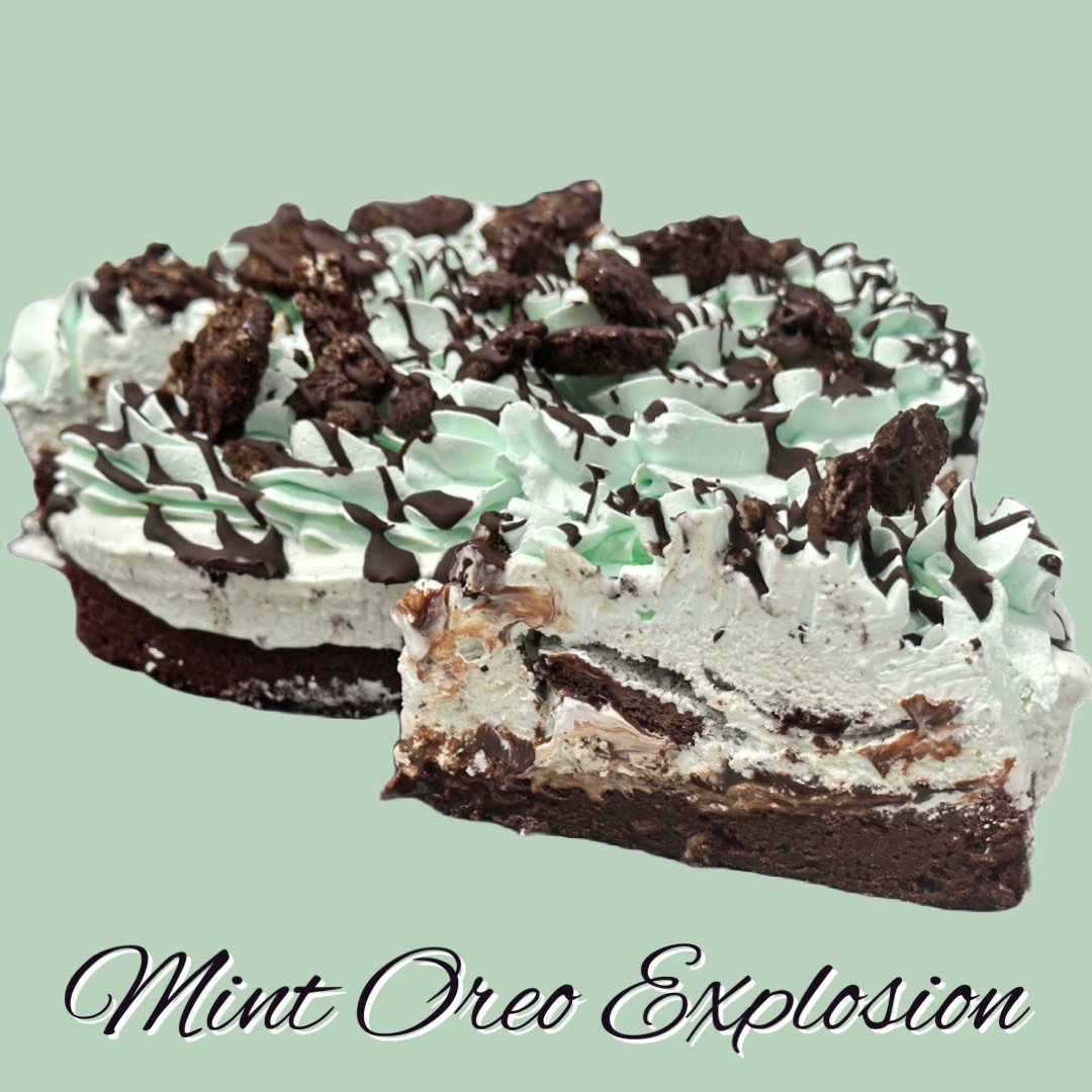 Mint Oreo Explosion Brownie Pie | Guerriero Gelato